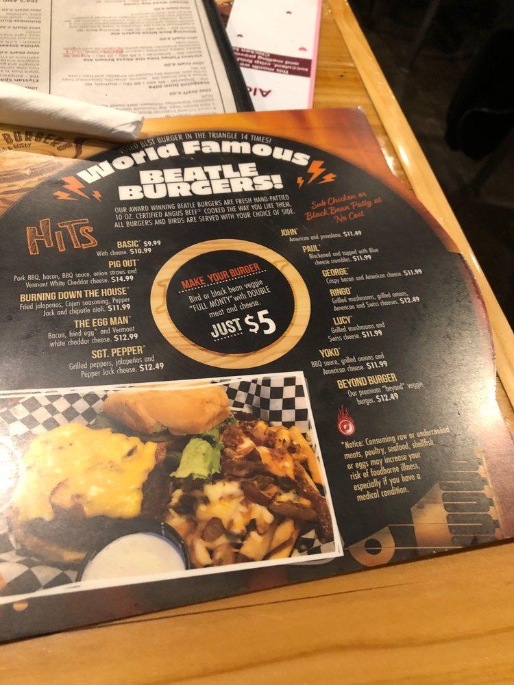 Menu at Abbey Road Tavern & Grill pub & bar, Cary
