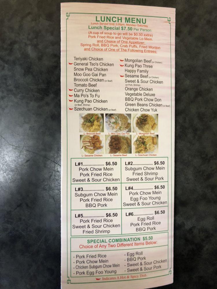 Menu at Happy Family Chinese & American Restaurant, Newberg