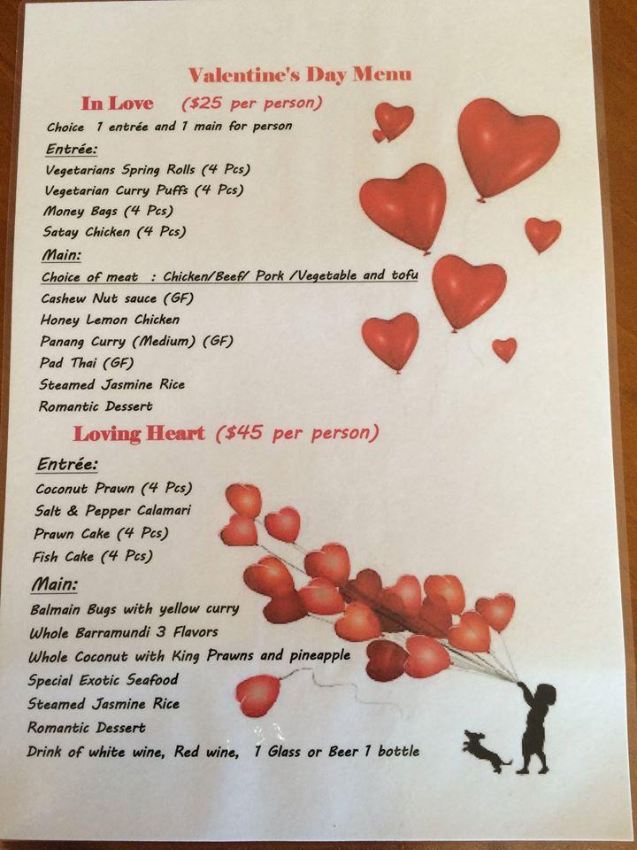 Menu at 'N Thai Sing Toukley restaurant, Toukley