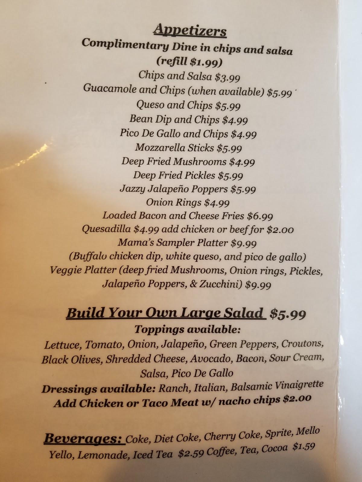 Menu at The Taste of Bay City restaurant, Bay City