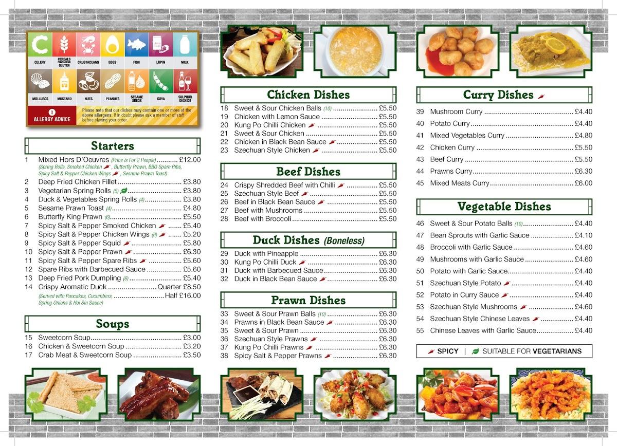 Menu at Yummy House fast food, Crawley