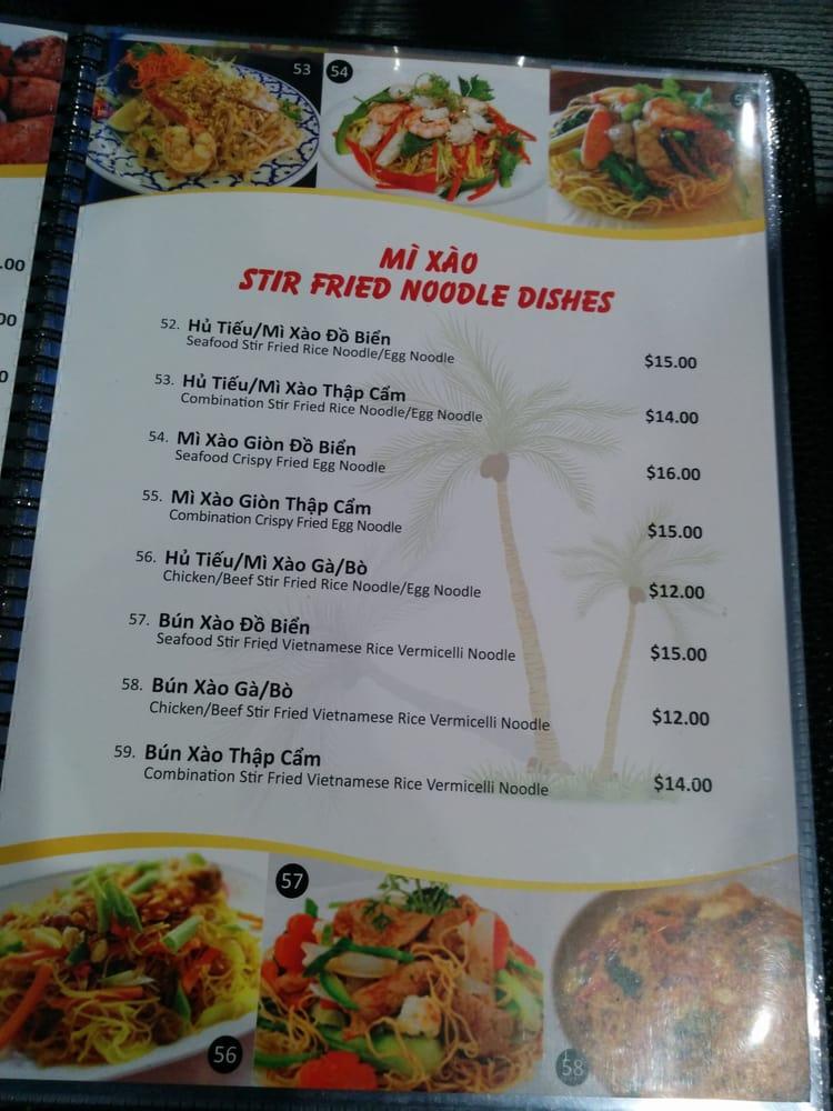 Menu at Hủ Tiếu Mì BẾN TRE restaurant, Morley