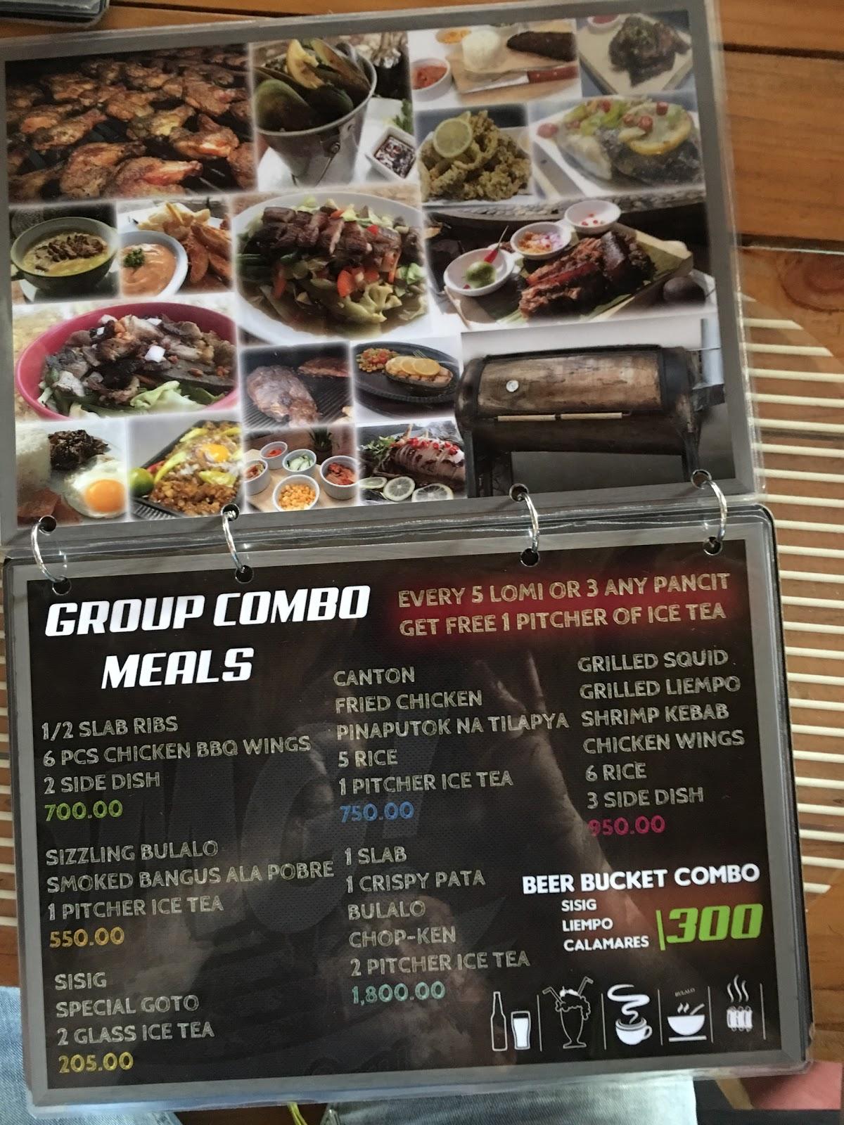 Menu at OMG! Olvida & Myra's Grill pub & bar, Mabini