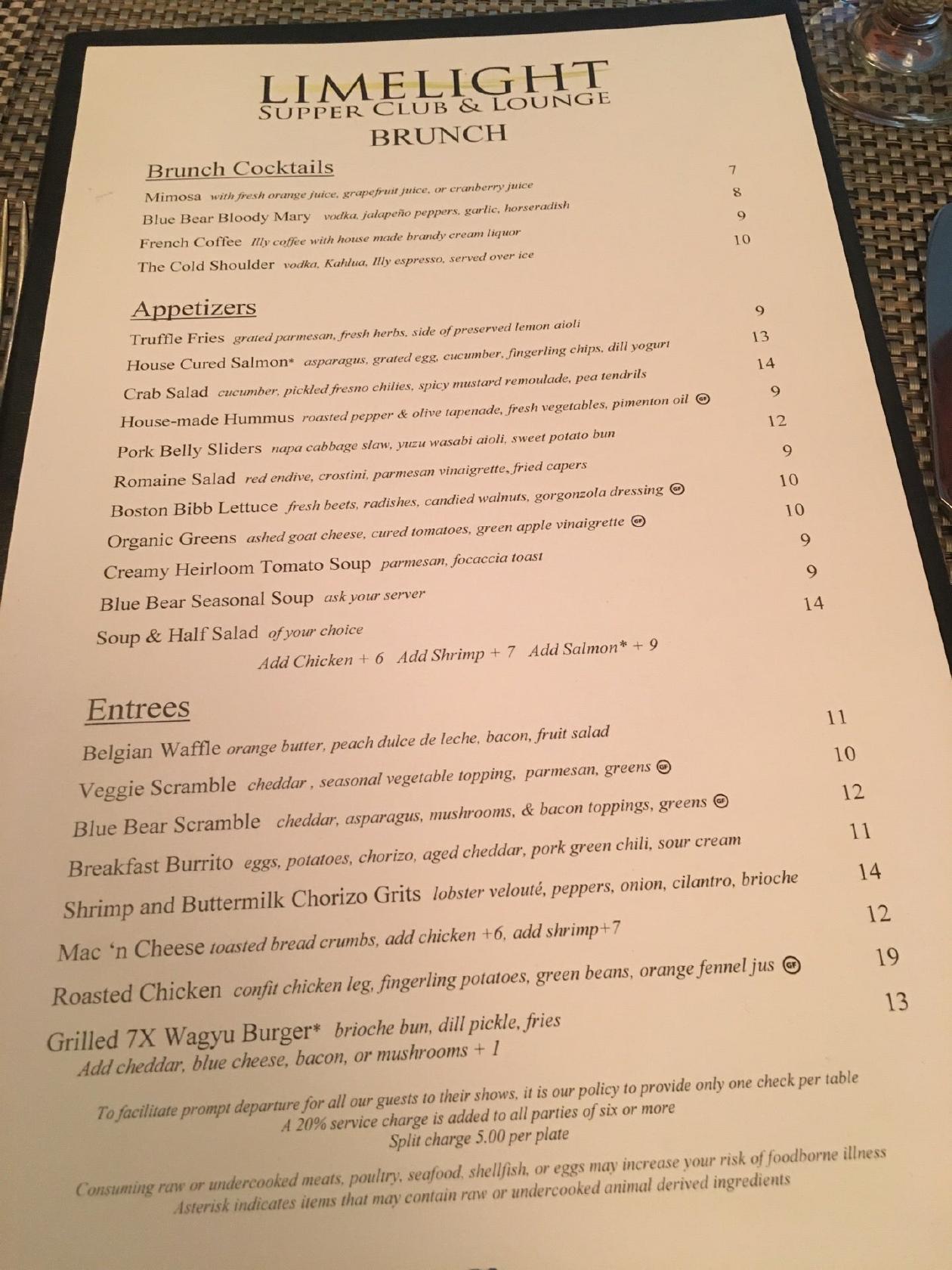 Menu at PRELUDE+POST pub & bar, Denver