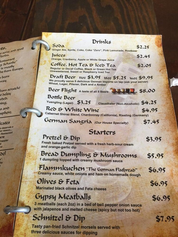 Menu at Old Castle Restaurant, Ruskin, Sun City Center Blvd UNIT 107