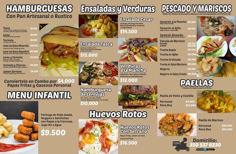 Menu at LA TASCA RESTAURANTE Y TAPAS, La Virginia