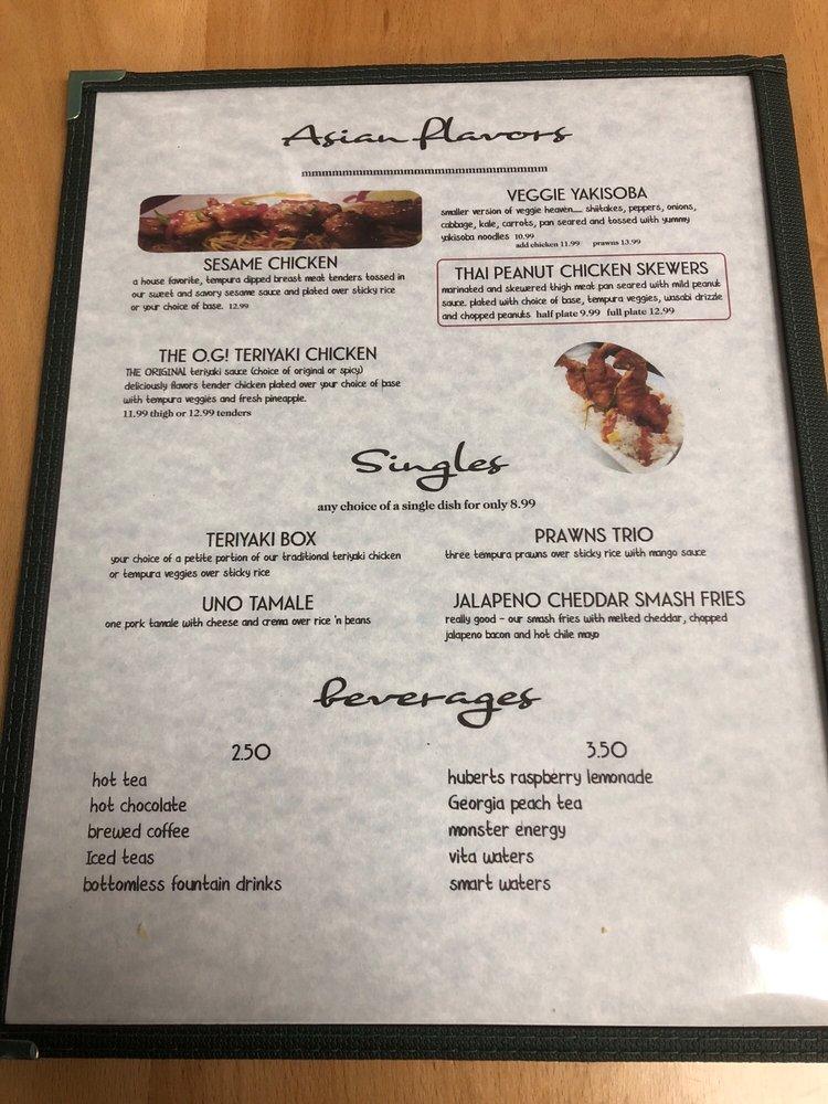 Menu at Mangoz On The Ave restaurant, Yakima