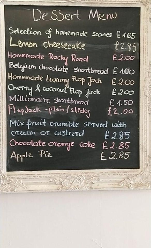 Menu at Gem's Bistro cafe, Normanton