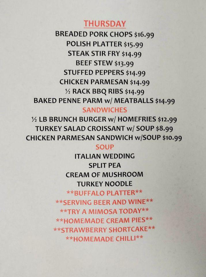 Menu at Apollo Family Restaurant, Buffalo, South Park Ave