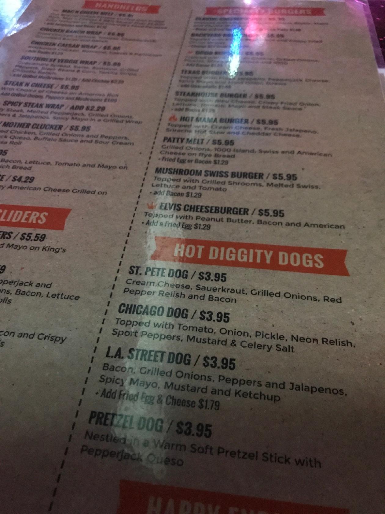 Menu at Five Bucks Drinkery pub & bar, Saint Petersburg