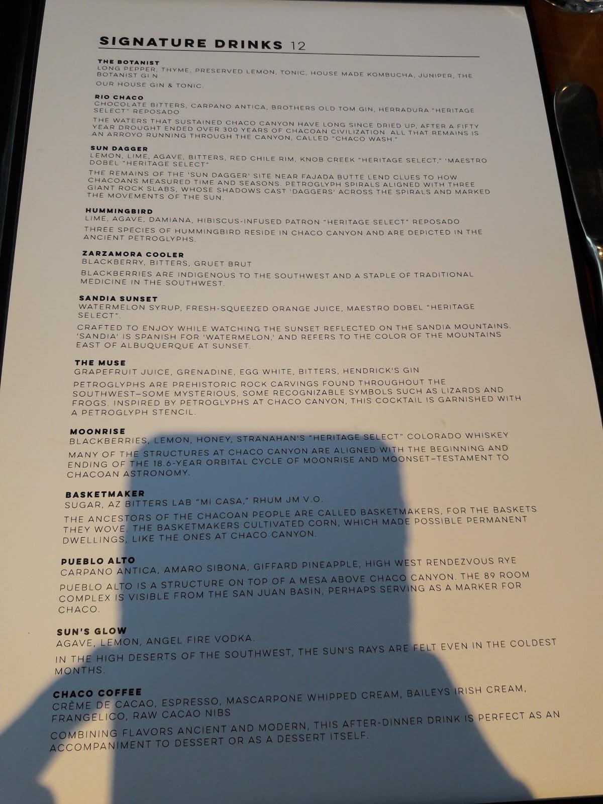 Menu at Level 5 pub & bar, Albuquerque