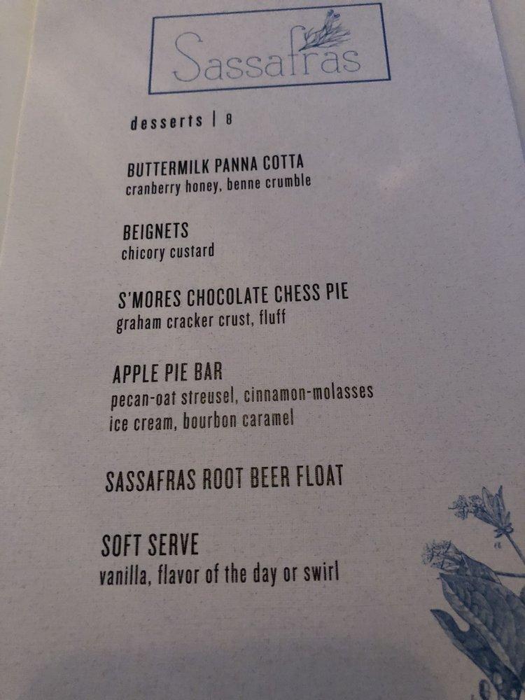 Menu at Sassafras pub & bar, West Palm Beach