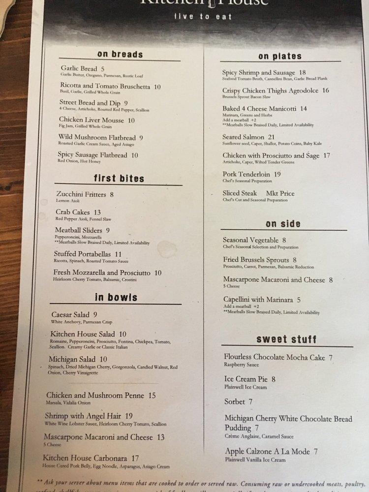 Menu at Kitchen House Catering and Events restaurant, Richland
