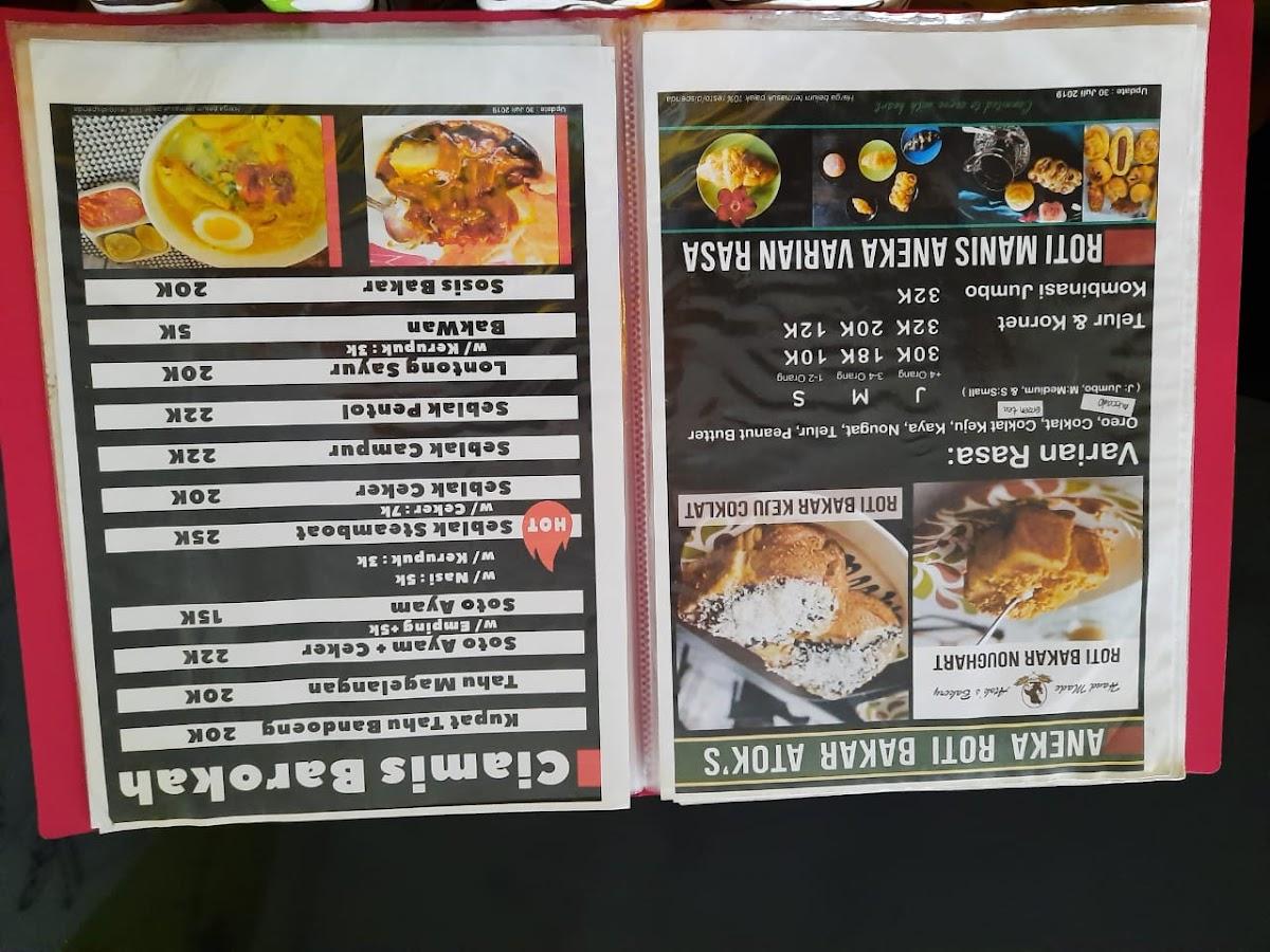 Menu at Atok's Coffee cafe, Batam, Batam Center Batam 29461