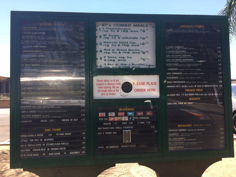 Menu at B T's Buns & Torts restaurant, Visalia