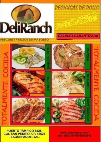 Menu at Deli Ranch fresh restaurant, Tlaquepaque