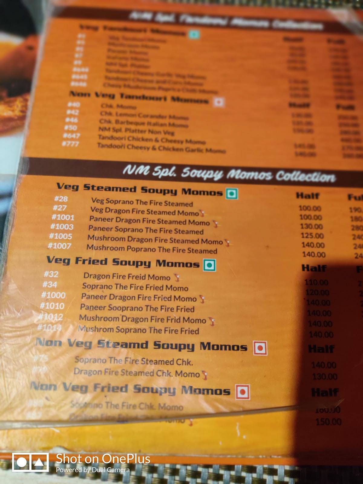 Menu at Nainital Momos, Lucknow, 1/340