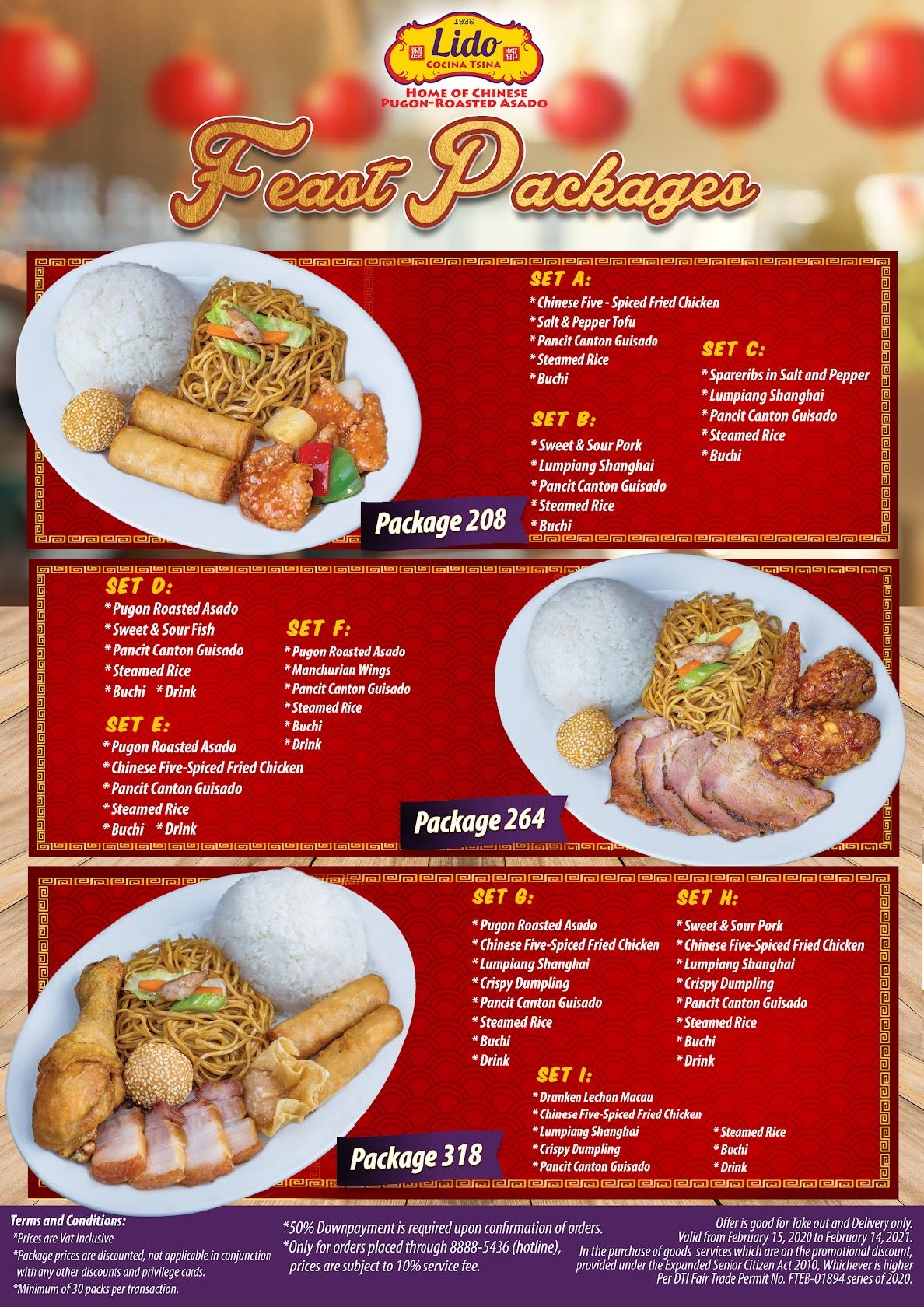 Menu at Lido Cocina Tsina restaurant, Makati, La Fuerza Bldg 2241 Chino ...