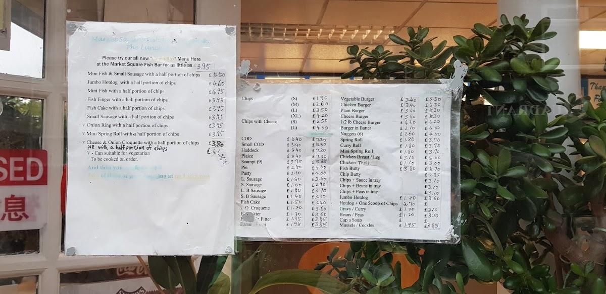 Menu at Market Square Fish Bar, Bicester