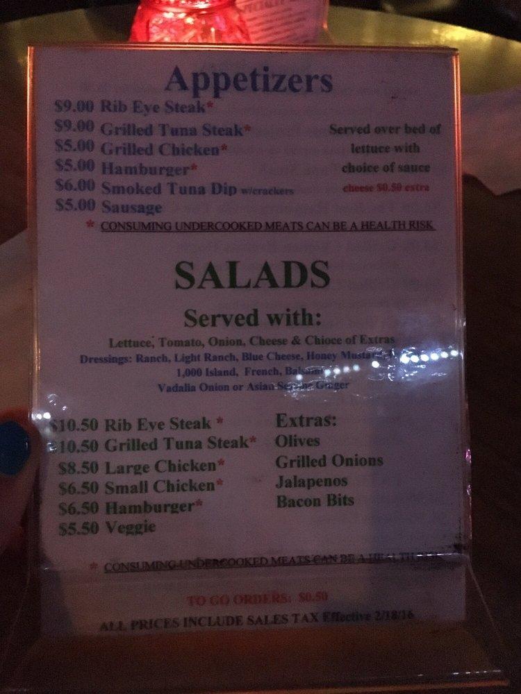 Menu at The Project Lounge pub & bar, Biloxi