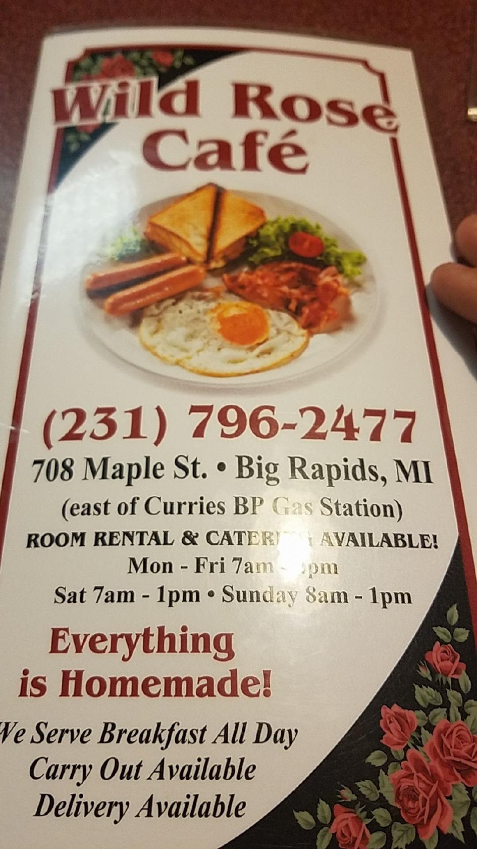 Wild Rose Cafe in Big Rapids - Restaurant menu and reviews
