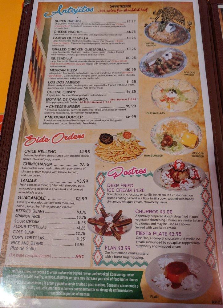 Menu at El Ranchito Family Mexican Restaurant, Lynden