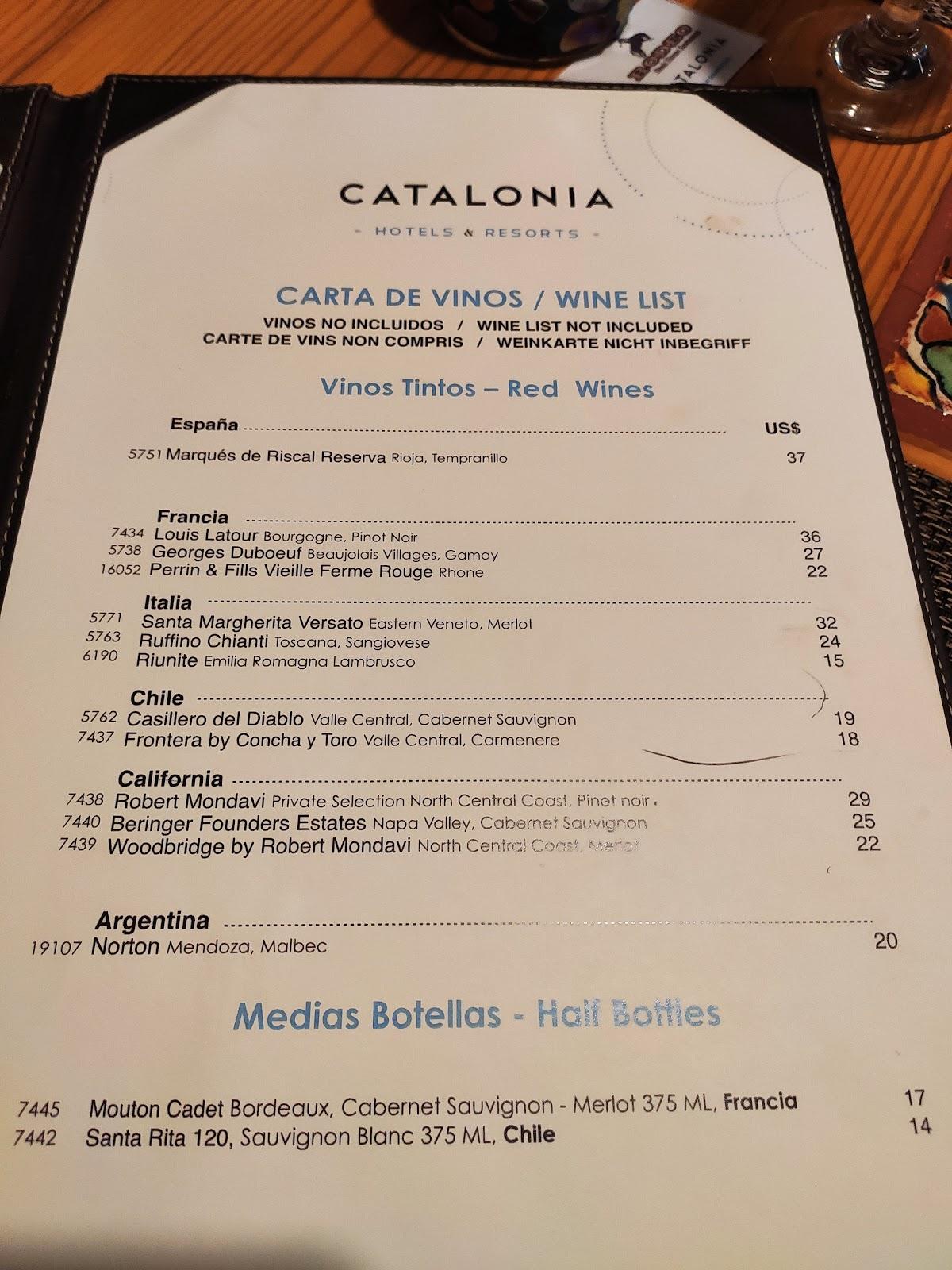 Menu at Rodeo Steakhouse, Dominicus