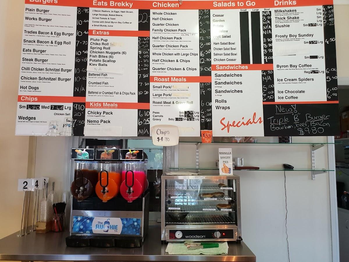 Menu at Eats On Main restaurant, Gunnedah