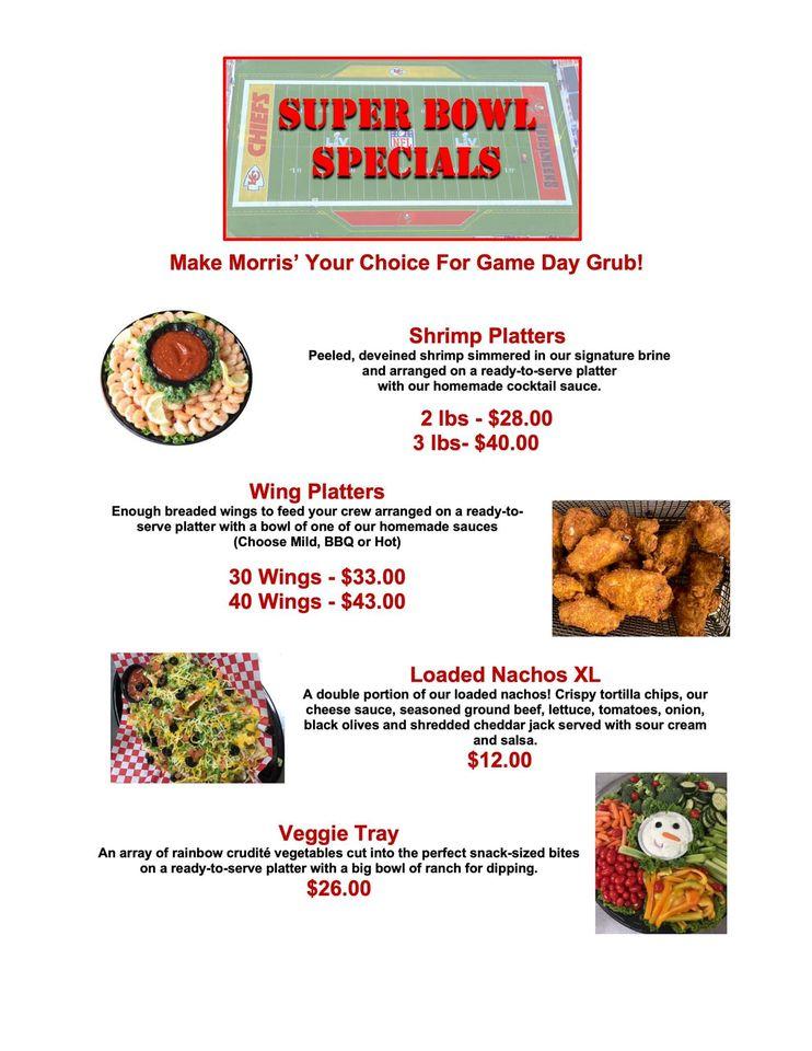 Menu at Morris' Tavern & Restaurant, Sidman