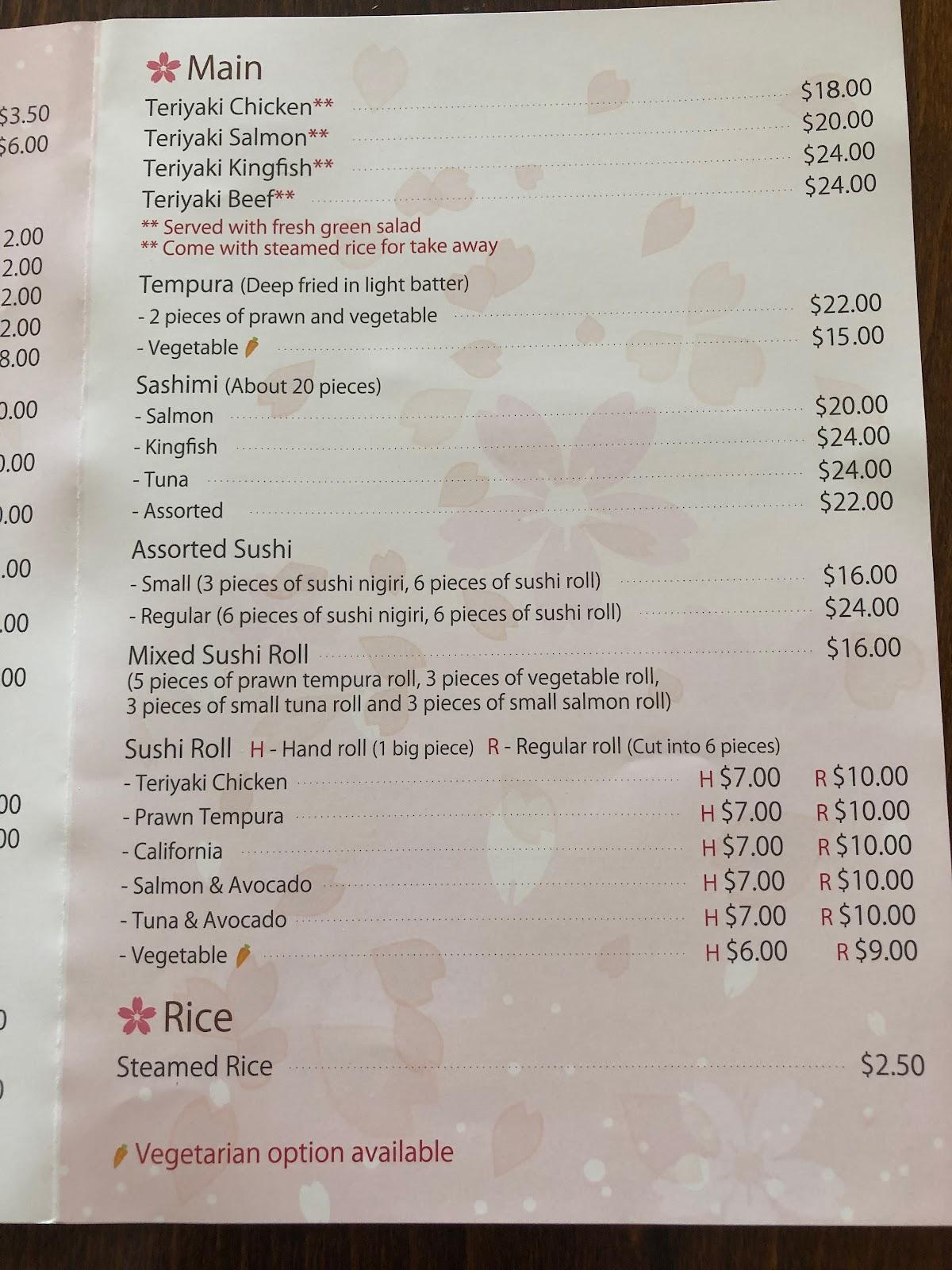 Menu at Teriyaki Boy Balmain restaurant, Balmain