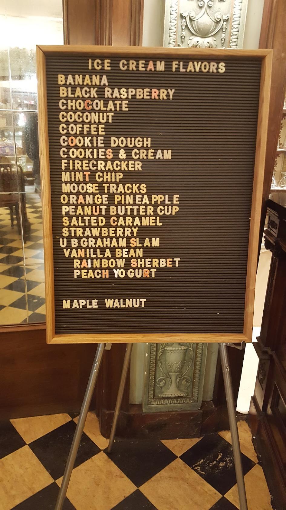 Menu at Parkside Candy desserts, Buffalo, Main St