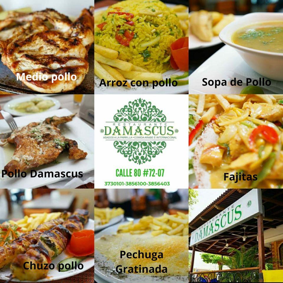 Menu at Restaurante Damascus, Barranquilla