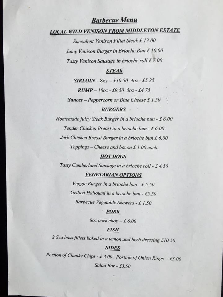 Menu at The Cricketers Inn pub & bar, Longparish
