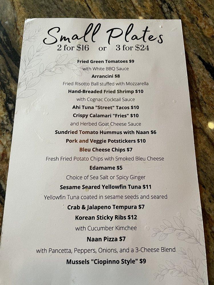 Menu at Barolo Grille, Salina