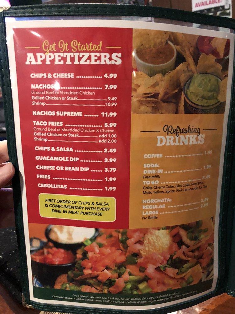 Menu at La Cocina Mexican Grill restaurant, Trufant