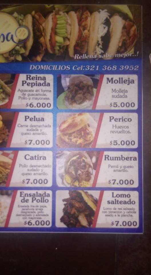 Menu at Full Arepa restaurant, Yopal