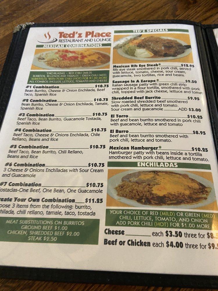Menu at Ted'z Place Restaurant and Lounge, Commerce City