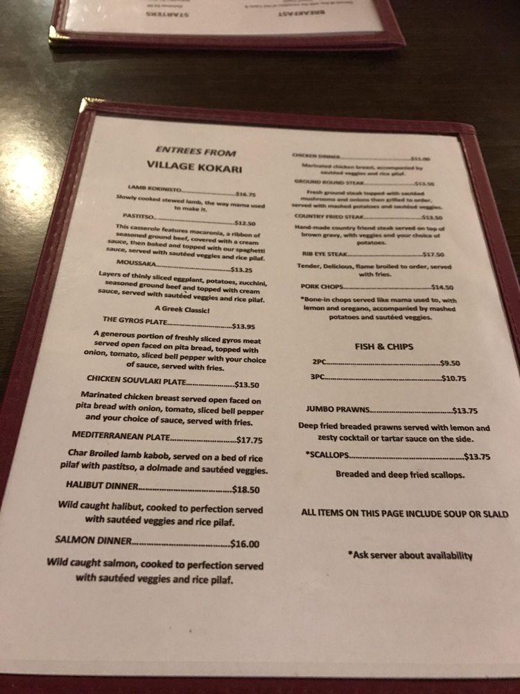 Menu at Yasoo Yani Restaurant, Stockton, 326 E Main St