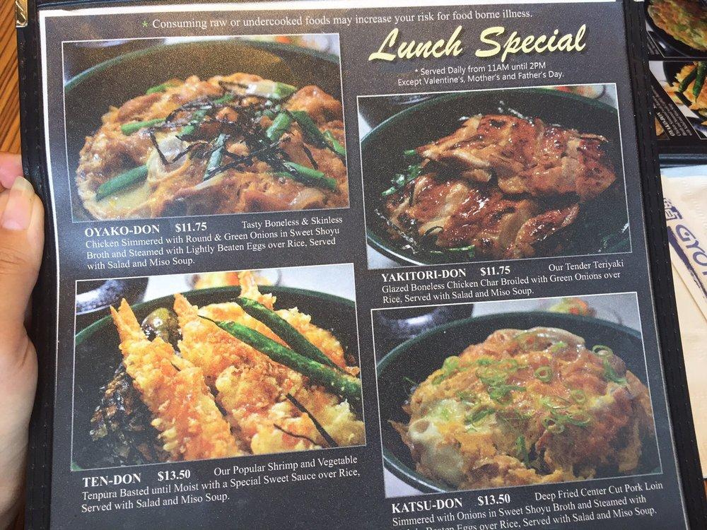 Menu at Gyotaku Japanese Restaurant - King Street, Honolulu, S King St