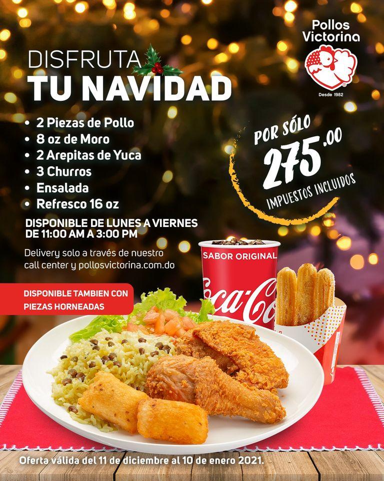 Menu at Pollo Victorina restaurant, Santo Domingo, Av 27 de Febrero