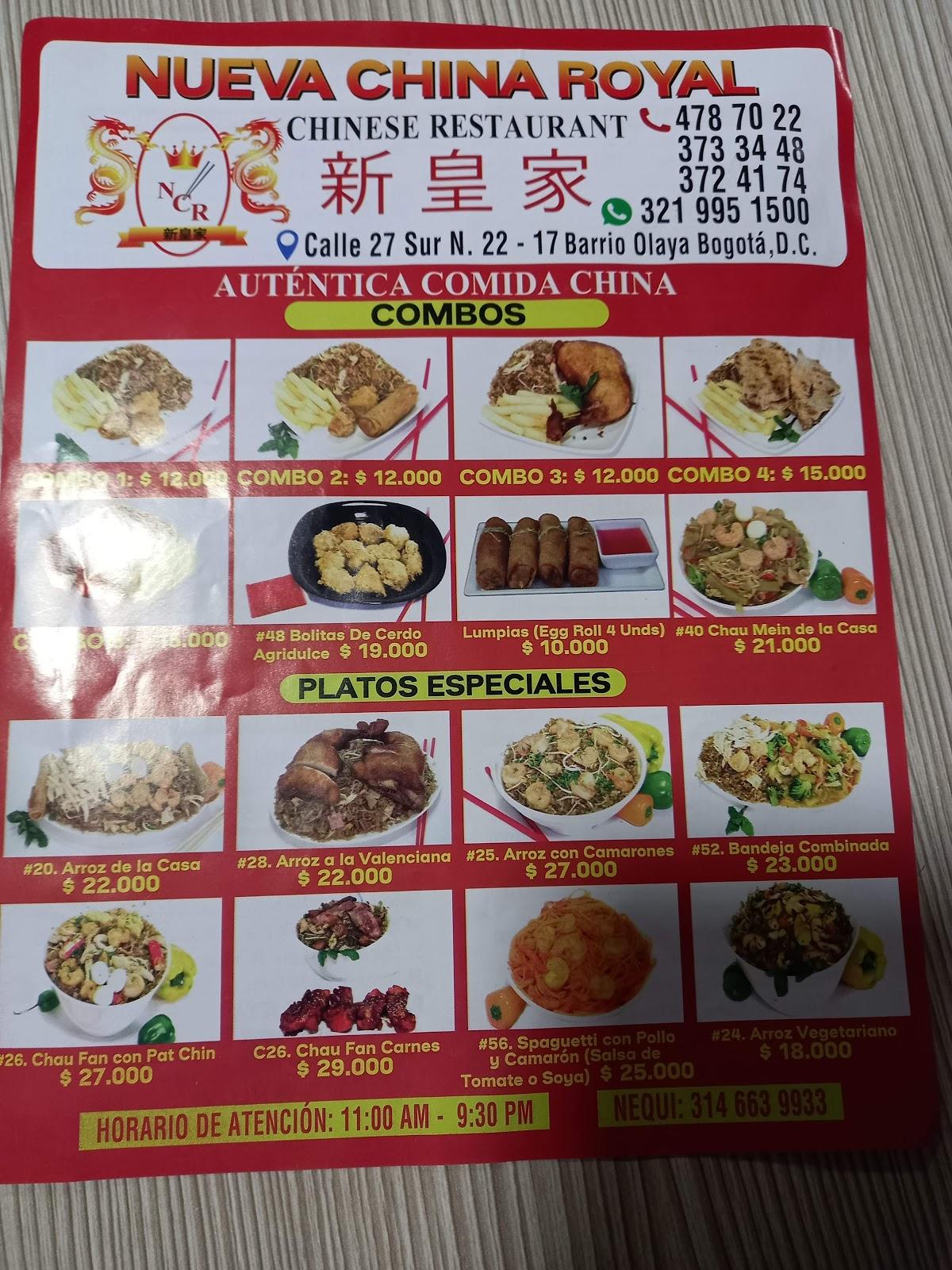 Menu at Restaurante Mister Wu, Bogotá