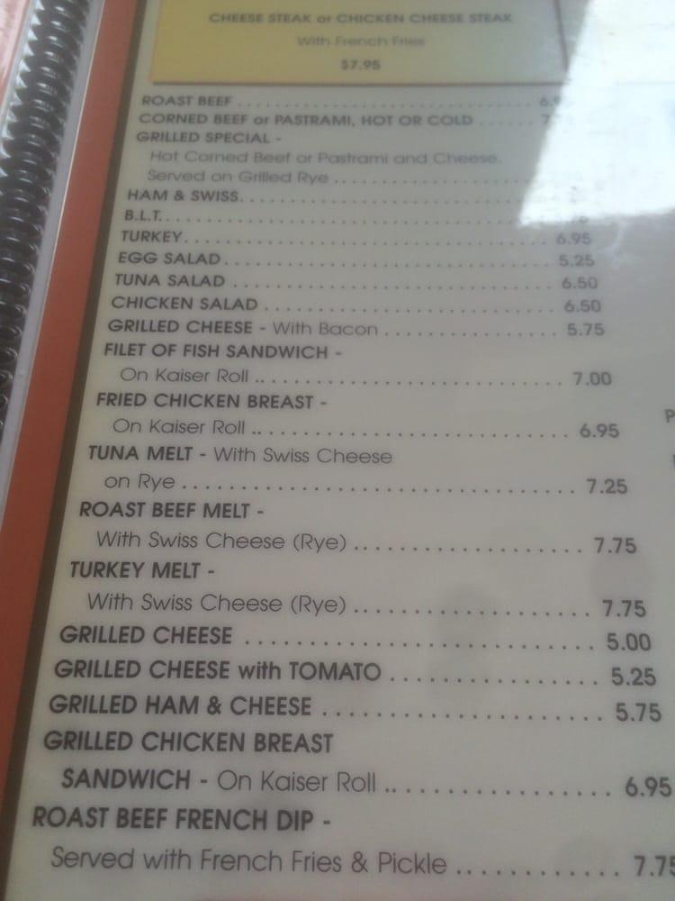 Menu at Perry's Cafe & Deli, Atlantic City