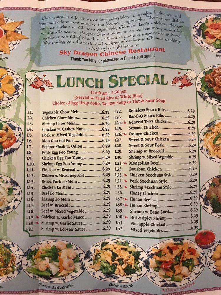 Menu at Sky Dragon Chinese Restaurant, Port St. Lucie, SW Village Pkwy