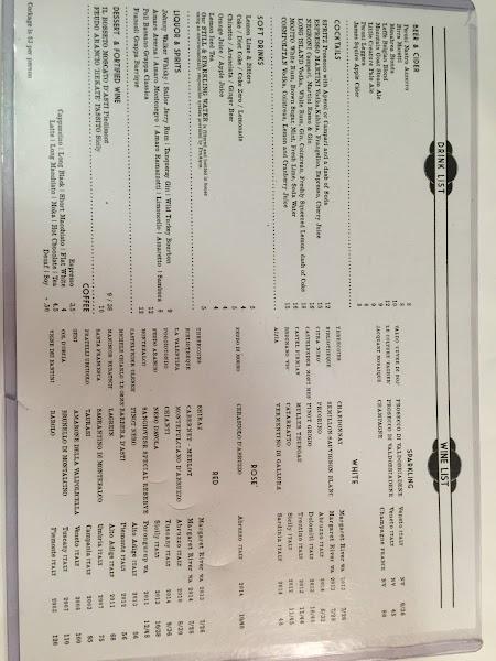 Menu at Threecoins & Sons restaurant, Mount Lawley