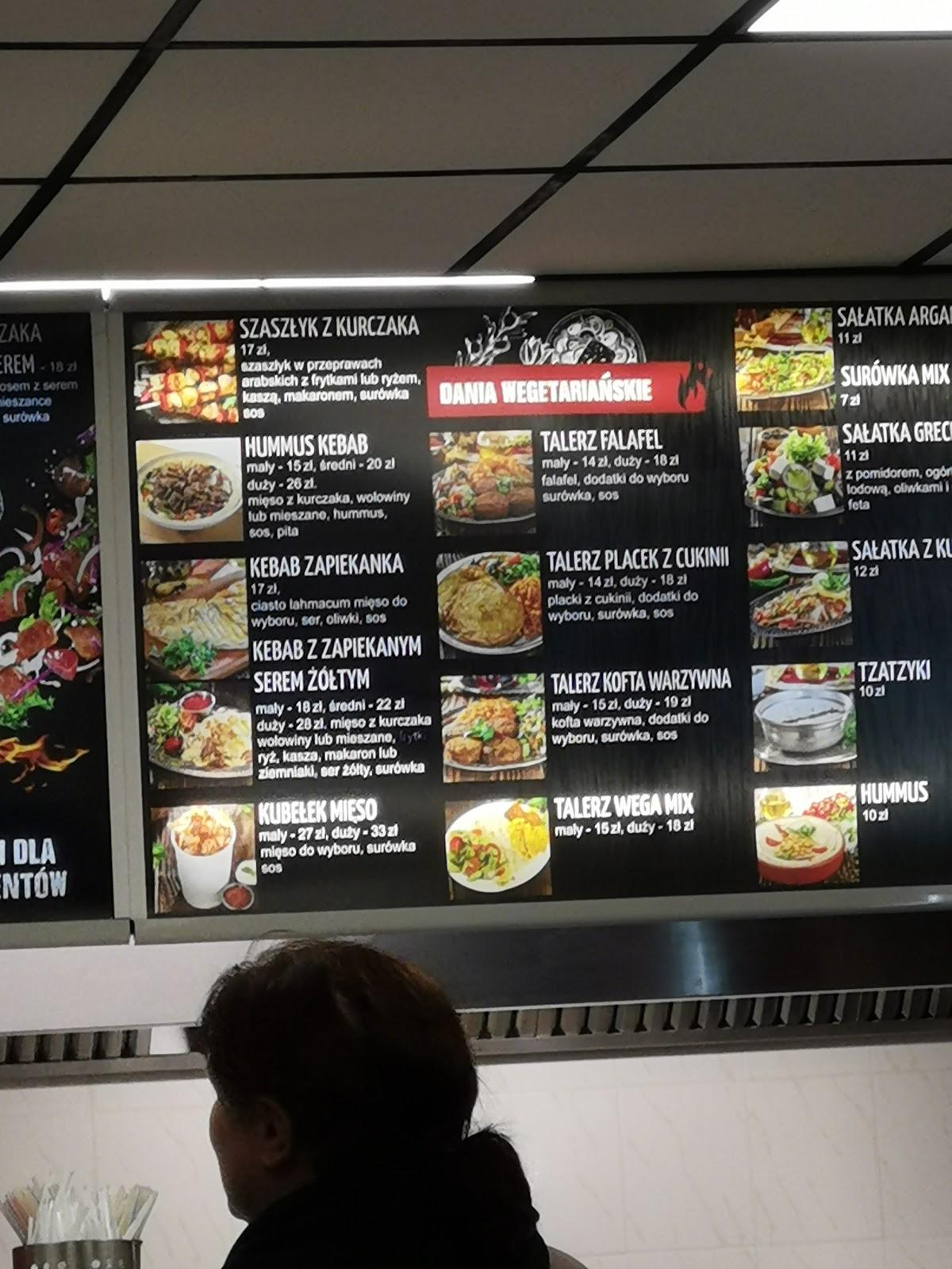 Menu at Argana Kebab, Raszyn