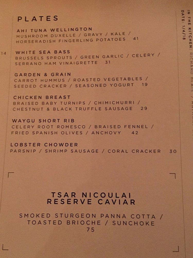 Menu at Juniper & Ivy pub & bar, San Diego