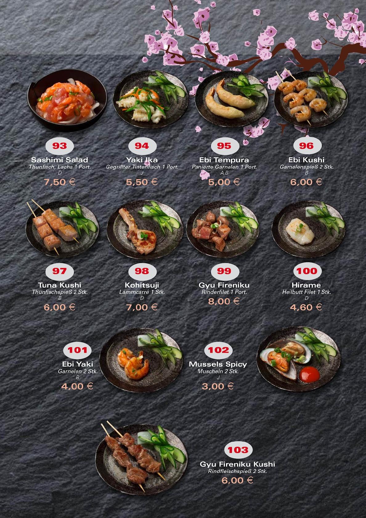 Speisekarte von Masato Sushi & Grill Lüneburg restaurant, Lüneburg