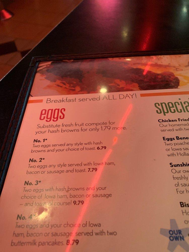 Menu at Drake Diner restaurant, Des Moines