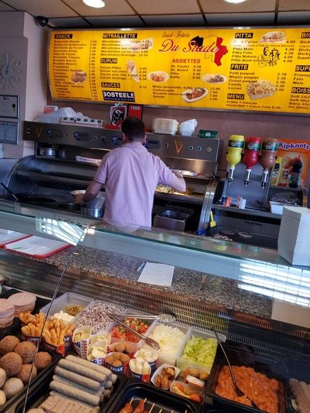 Menu au Friterie Du Stade Frituur, Bruxelles