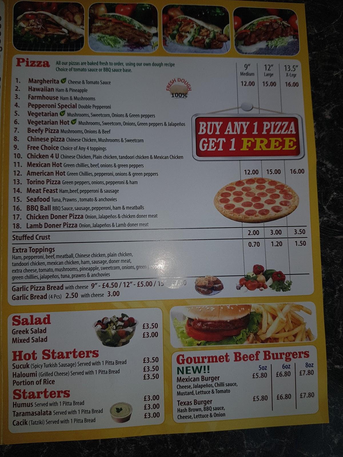 Menu at Ramzeys Grill restaurant, Gillingham, 6 Skinner St